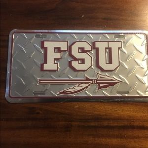 NFL | Other | Fsu Florida State University License Tag | Poshmark